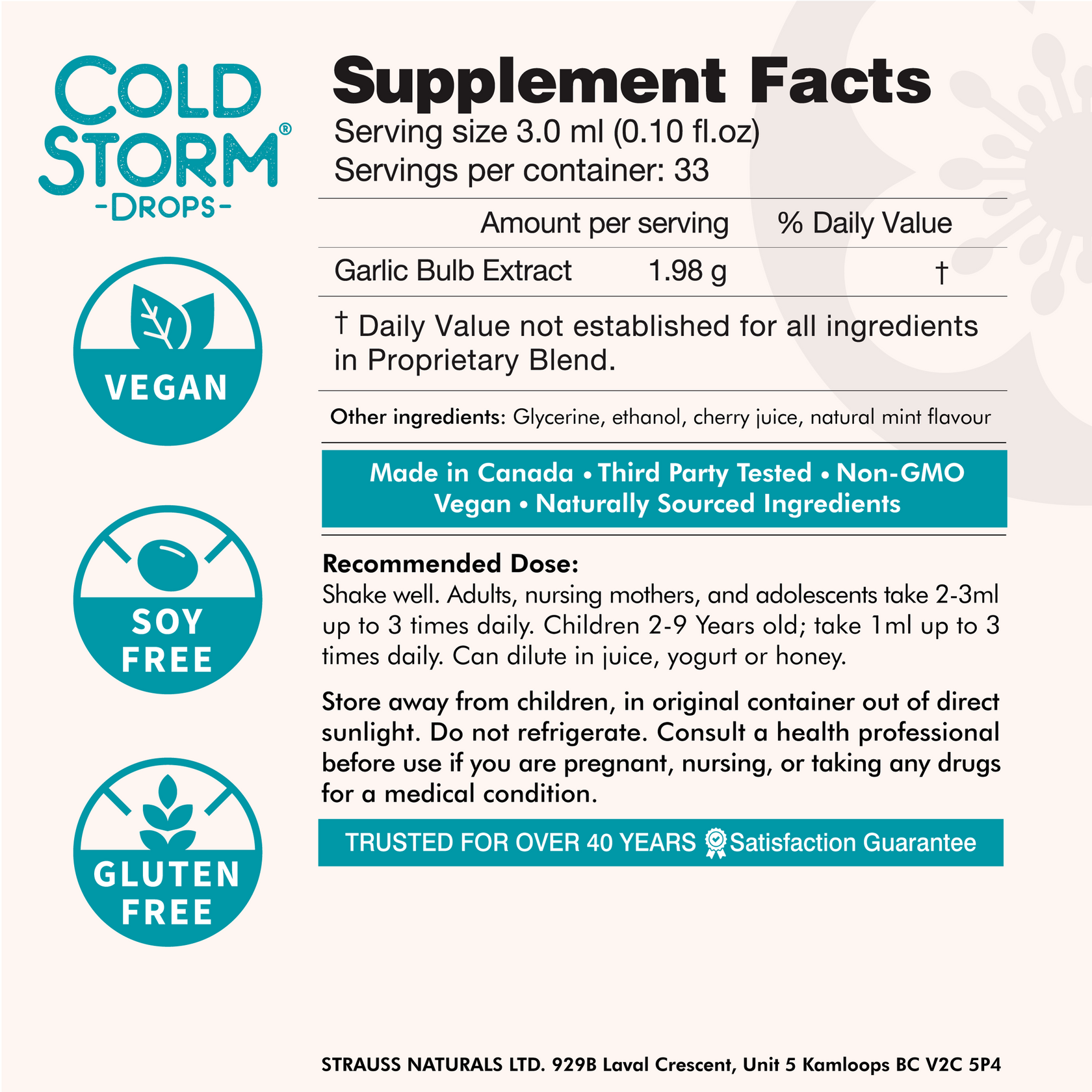 ColdStorm® Drops - Respiratory Support Supplements – Strauss Naturals USA